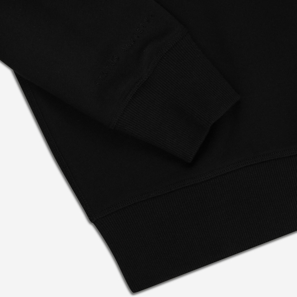 Could Be Nice Women's Soft Black Jumper with Logo | Status Anxiety®