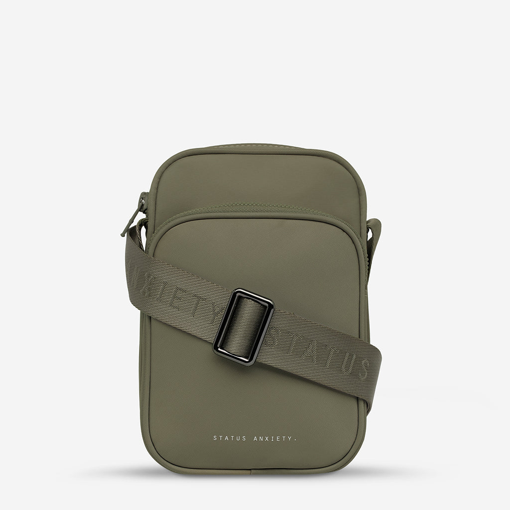 Winnie Women's Olive Recycled Crossbody Bag | Status Anxiety®