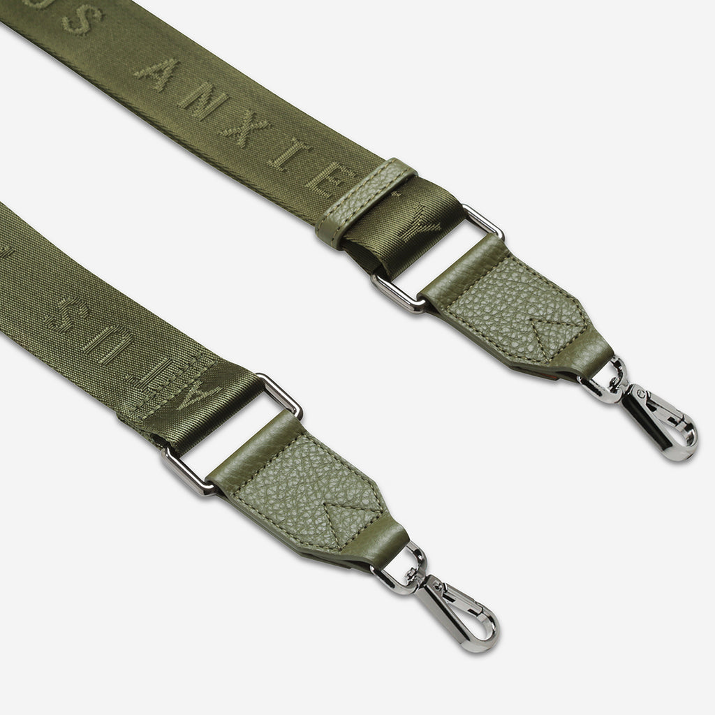 Medium Khaki Webbed Strap | Status Anxiety®